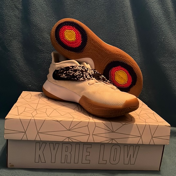 Nike | Shoes | White Black And Peekaboo Rainbow Nike Kyrie Lows ...